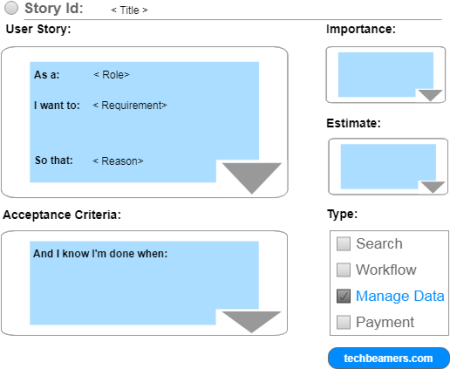 User Story Template in Agile Scrum - TechBeamers
